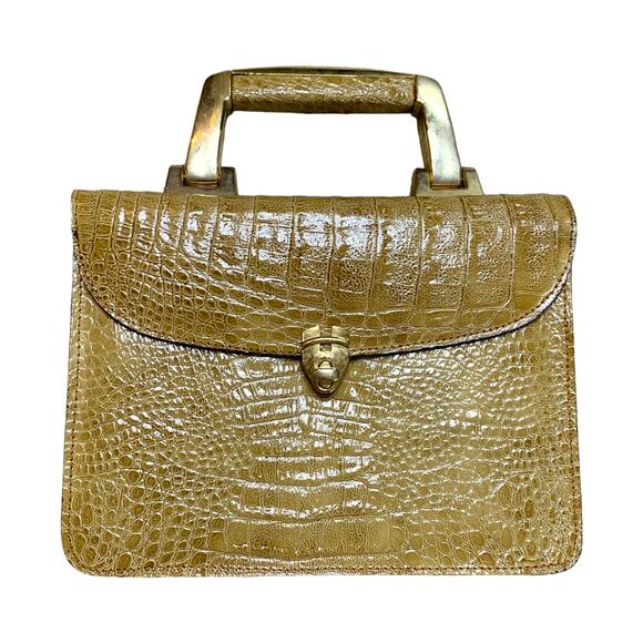 Vintage | Bags | Vintage Amelia Berko Leather Tan Retro Purse Bag ...